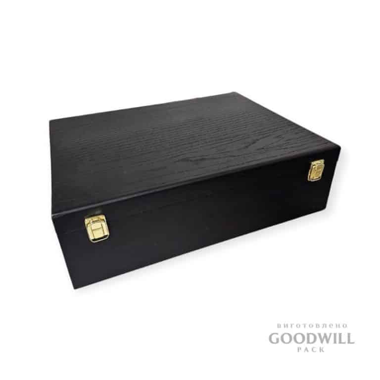 Деревянная коробка сундук подарочная - Goodwillpack
